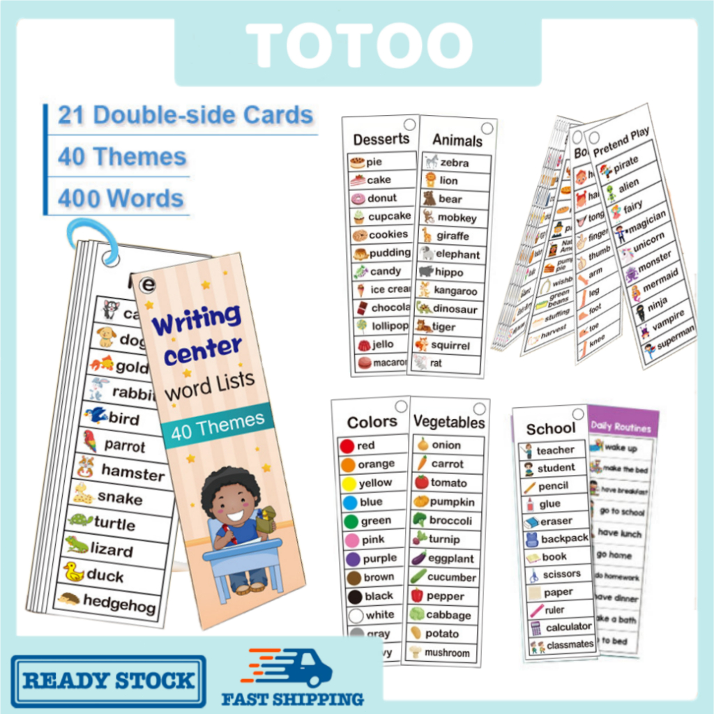 400 English Sight Words Flashcards 40 Cards Dolch Sight Word,High ...