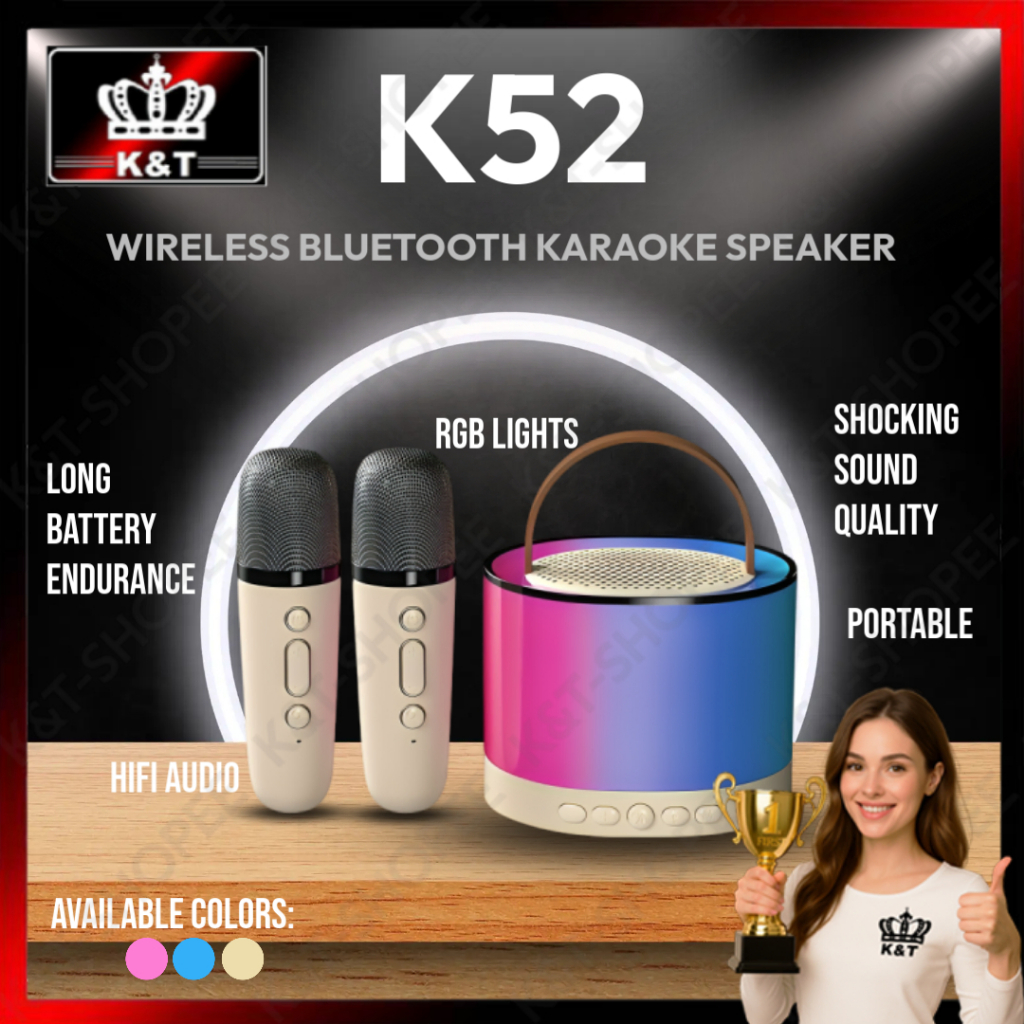 K52 Wireless Bluetooth Karaoke Speaker Stereo Amplifier Speaker with ...