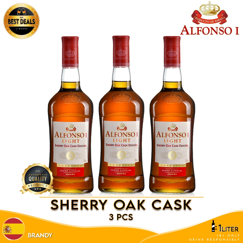 Alfonso Sherry Oak Cask 1L x 3 Bottles | Shopee Philippines