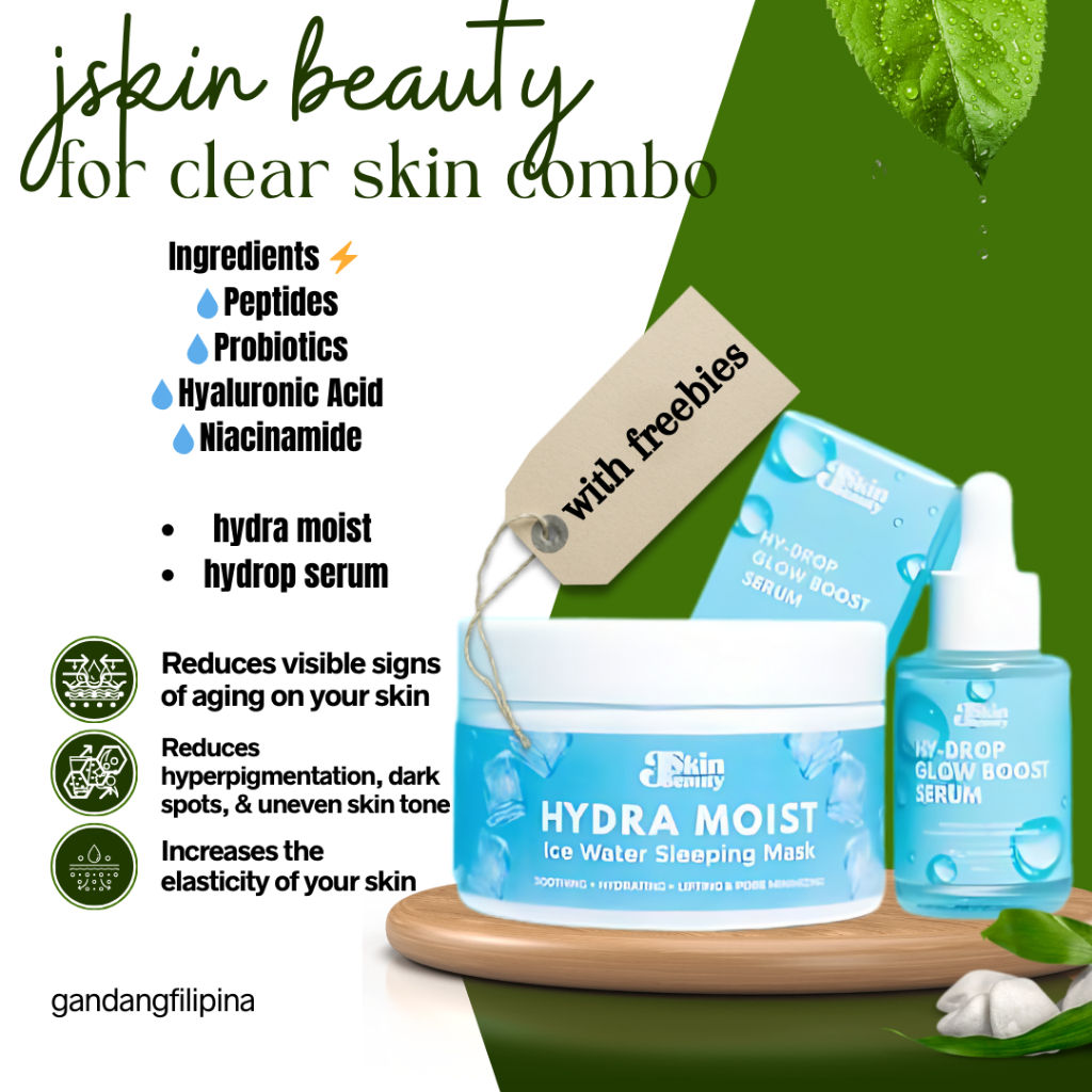JSkin beauty hydra moist and hydrop serum for whitening, clear skin ...