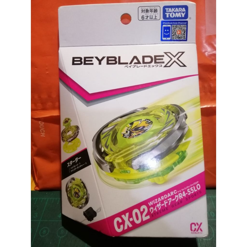 Takara Tomy Beyblade X CX-02 WIZARDARC R4-55LO, Rachet included ...