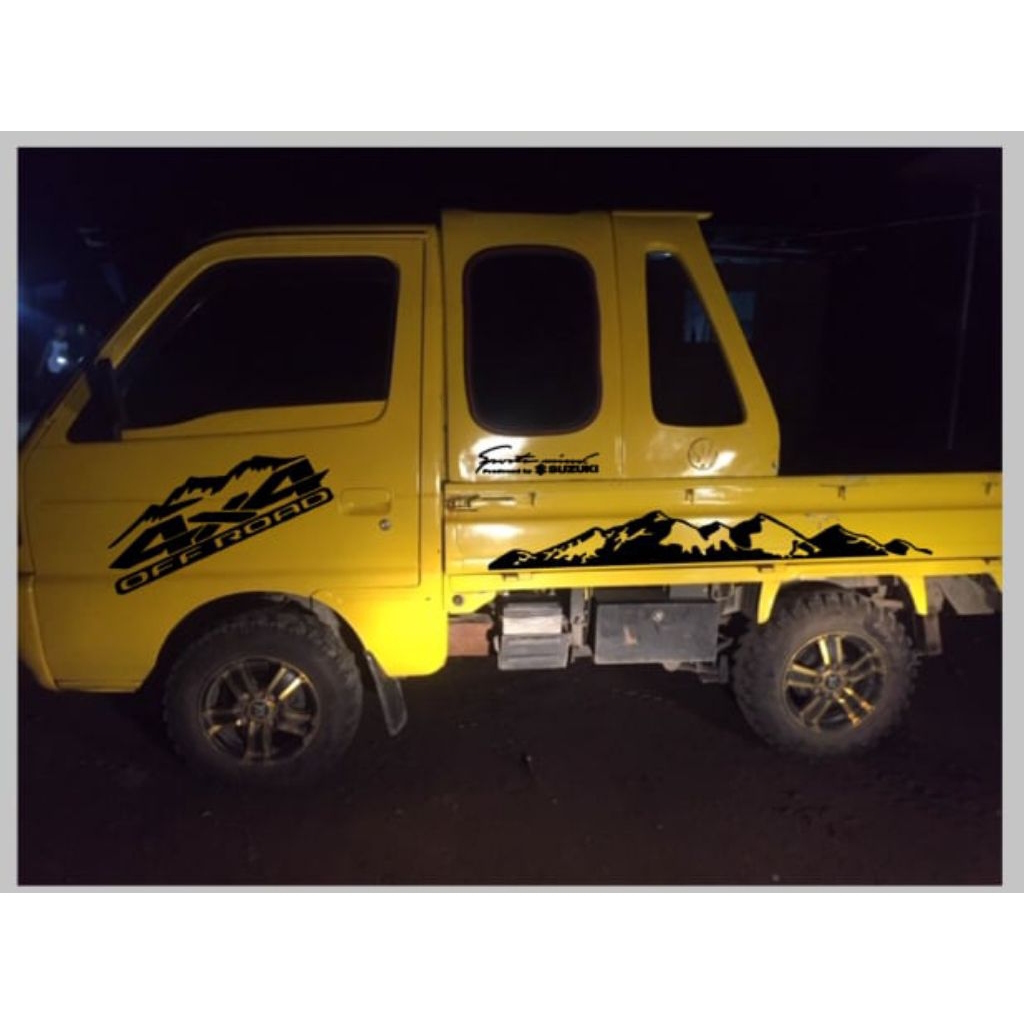 multicab sticker set cutout waterproof high quality mountain design ...