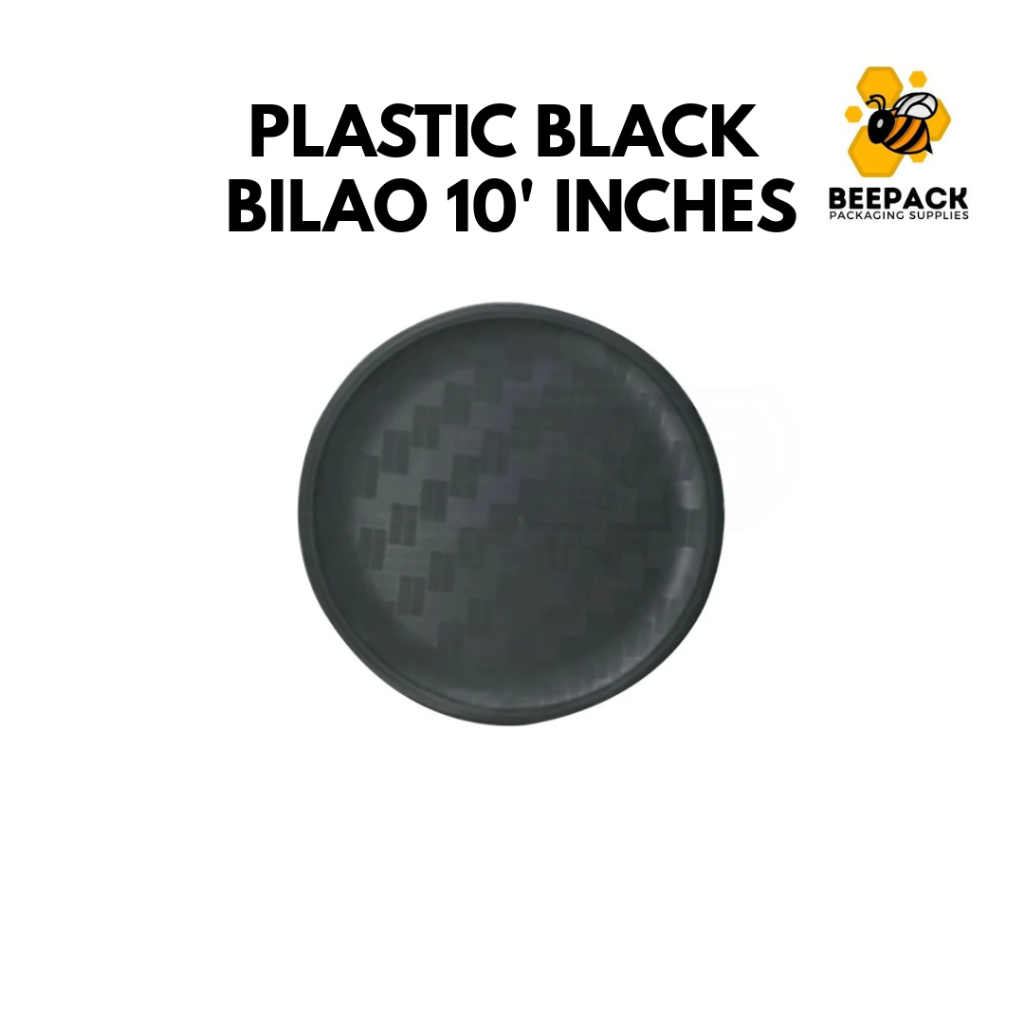 BEEPACK - BLACK PLASTIC BILAO SIZE: 10 INCHES - Food-Grade and Reusable ...