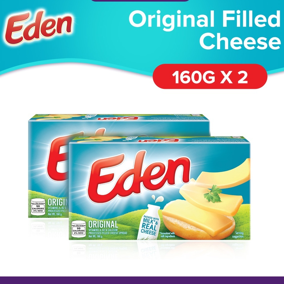Eden Original Filled Cheese (160g x 2) | Shopee Philippines
