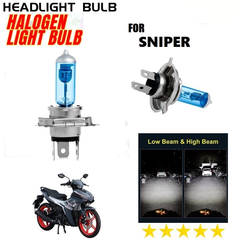 YAMAHA SNIPER 150 175 MOTORCYCLE BULB HALOGEN LED HEADLIGHT STOCK SUPER ...