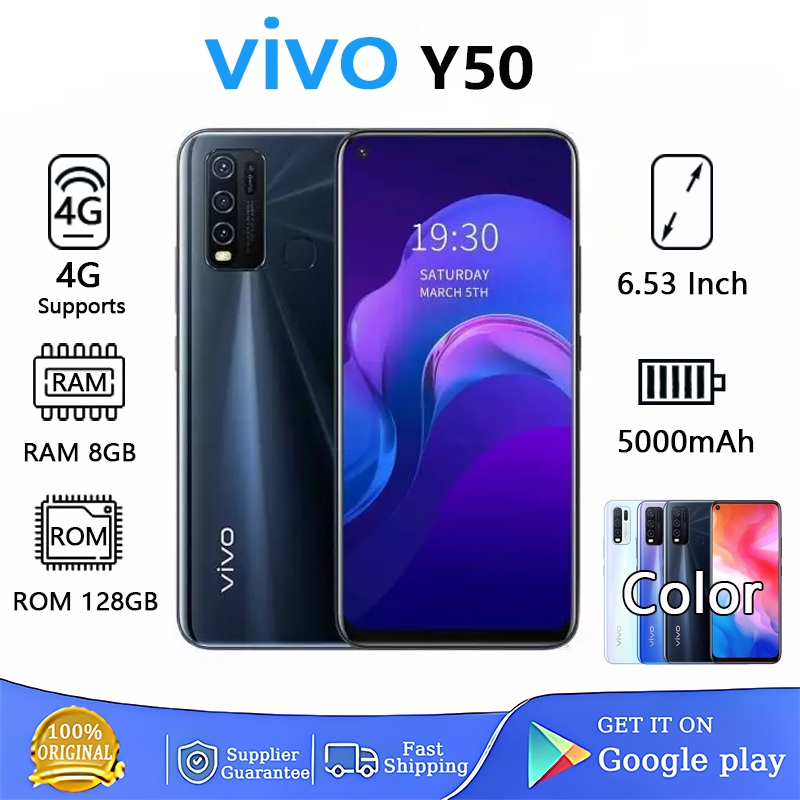 New Y50 (8GB+256GB) 6.53inch 5000mAh Android Smartphone + Flash Charge ...