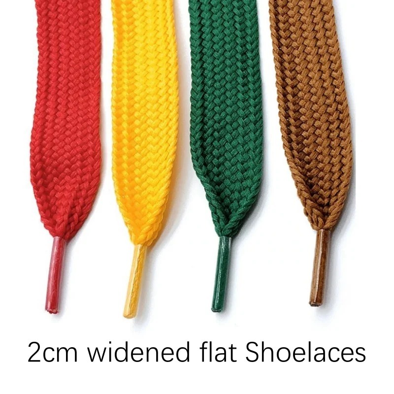 1Pair Casual Sneakers Flat Shoelaces 2cm Wider laces 100/120/140CM ...