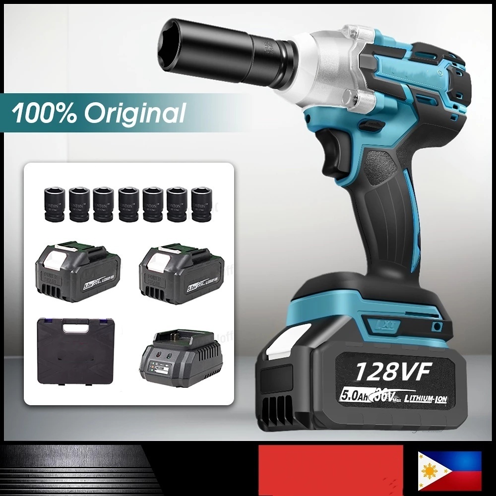 NEW 5.0Ah 68V Wireless Cordless Impact Wrench Brushless Electric With 2 ...