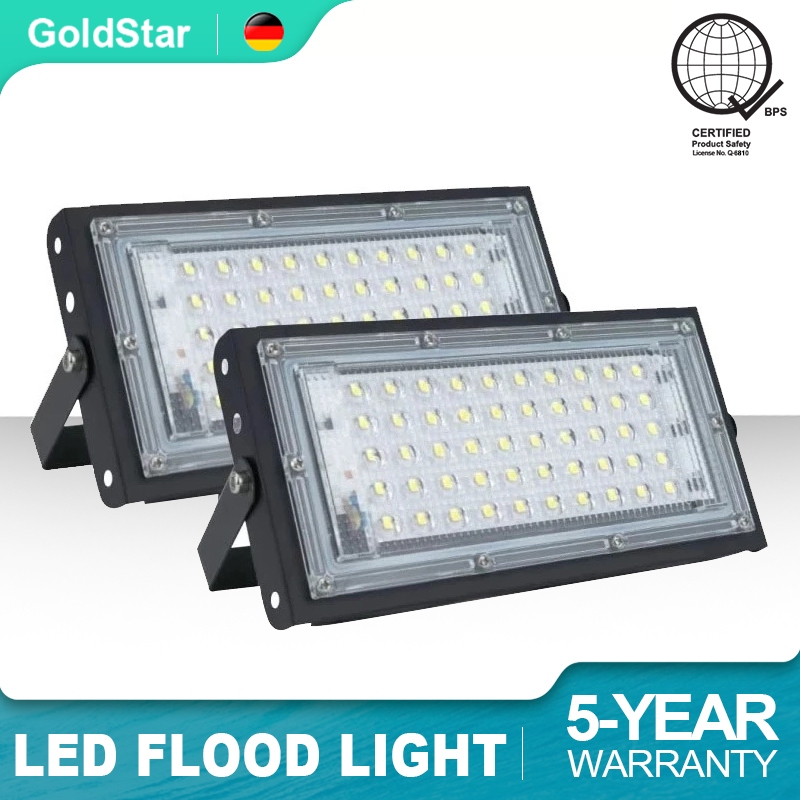 Gold Star LED Flood Light Spotlight 220V 50W Outdoor Street Lamp ...