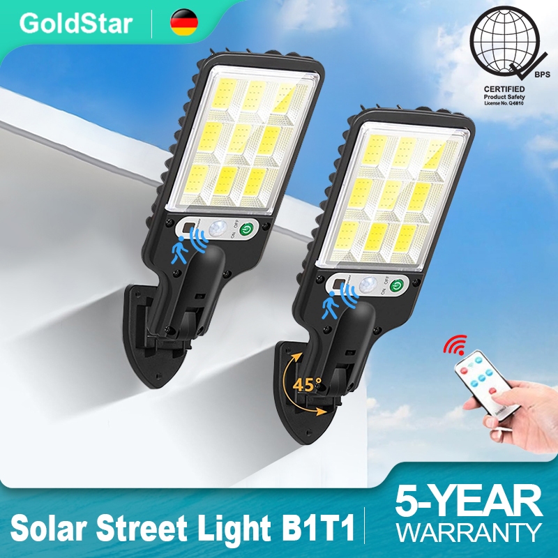 GoldStar 108COB Solar Street Light Outdoor 300W Motion Sensor Light ...