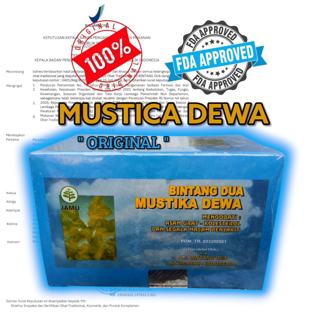 mustika dewa bintang dua herball tea original mustica dewa tea | Shopee ...