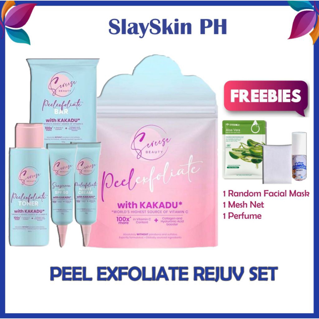 SEREESE BEAUTY PeelExfoliate Set with Kakadu Set Rejuv Set (with ...