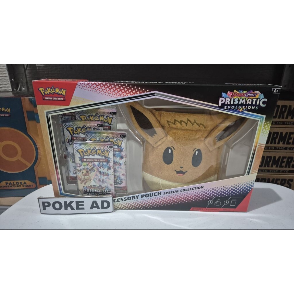 Pokemon Tcg Prismatic Evolutions Accessory Pouch Special Collection 5 ...