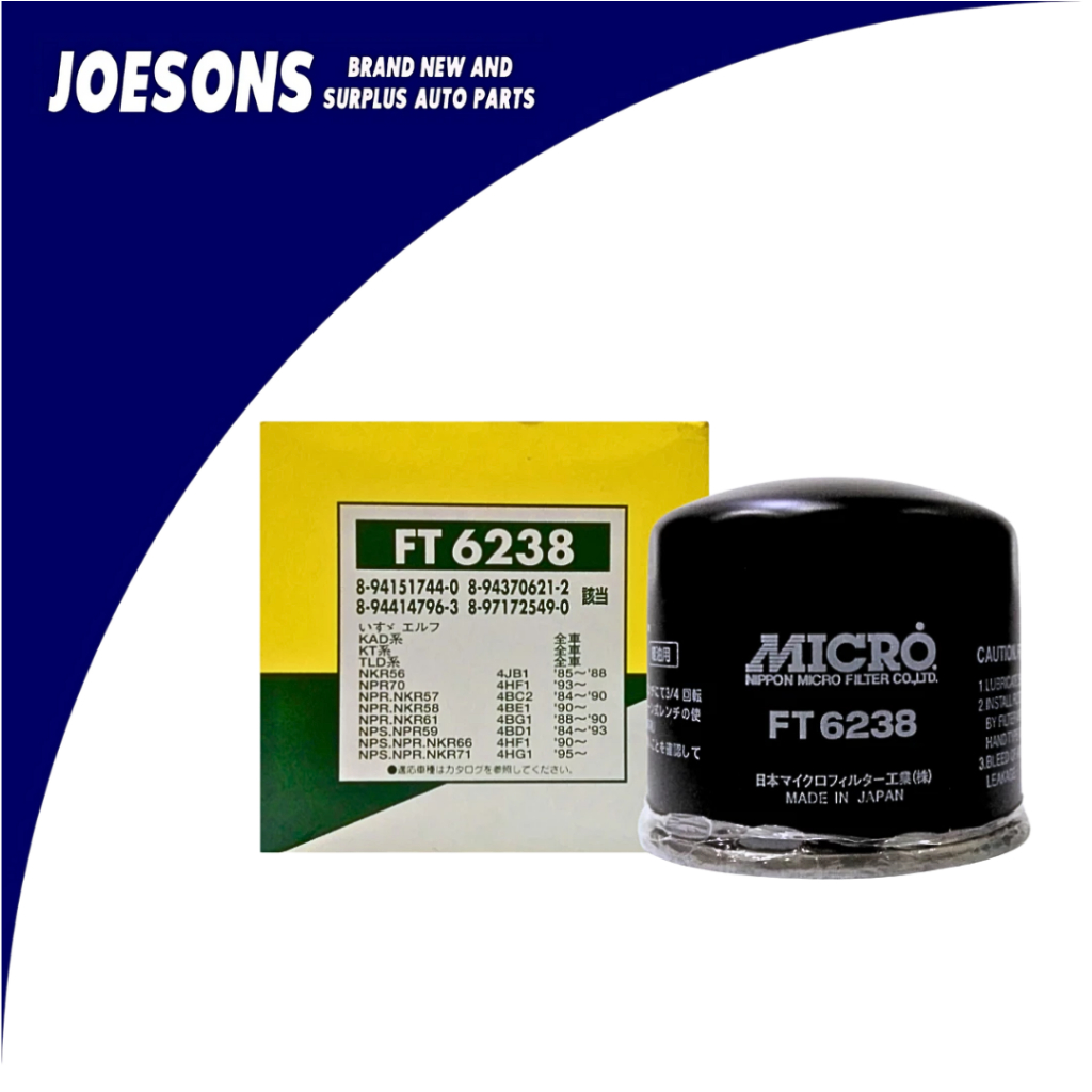 FT 6238 FUEL FILTER MICRO | MICRO FUEL FILTER | Shopee Philippines