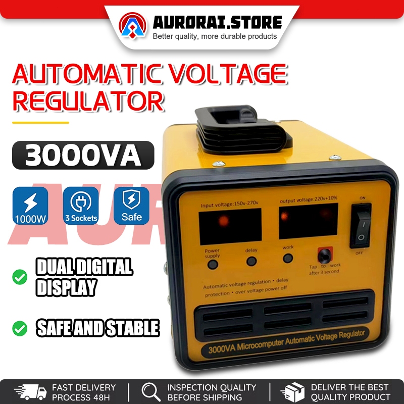 AVR Automatic Voltage Regulator SVR-3000VA/2500VA/2000VA/1500VA/1000VA ...
