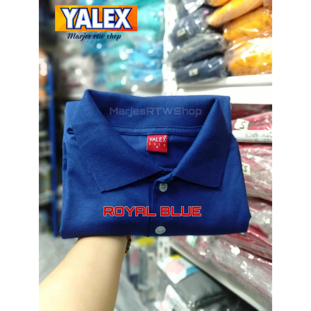 Yalex Polo Shirt ( ROYAL BLUE ) Free zip bag | Shopee Philippines
