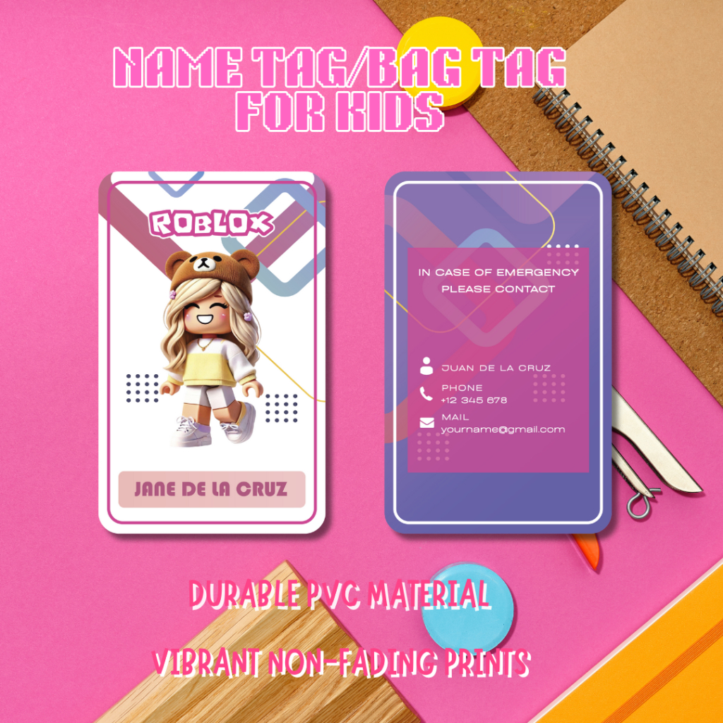 PERSONALIZED KIDS NAME TAG BAG TAG | Shopee Philippines