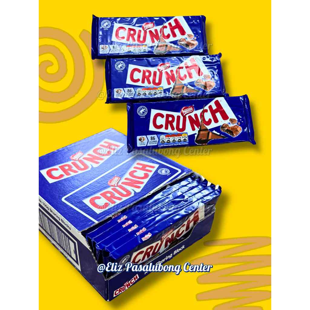 (NESTLE) CRUNCH CHOCOLATE 20PCS IN 1BOX x 100G (125 PESOS PER PIECE ...