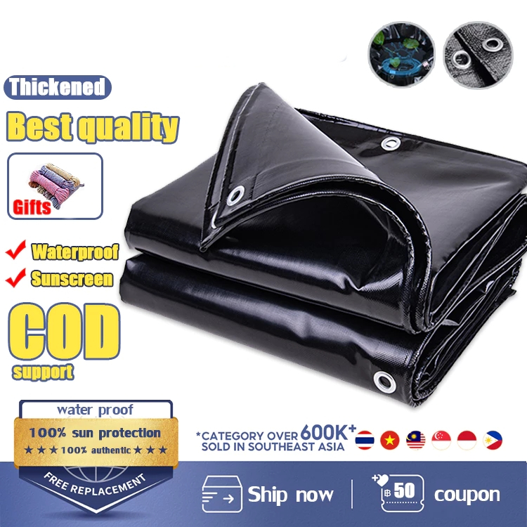 Tolda Trapal Waterproof Rainproof Cover Makapal 6FTx9FT lona truck High ...