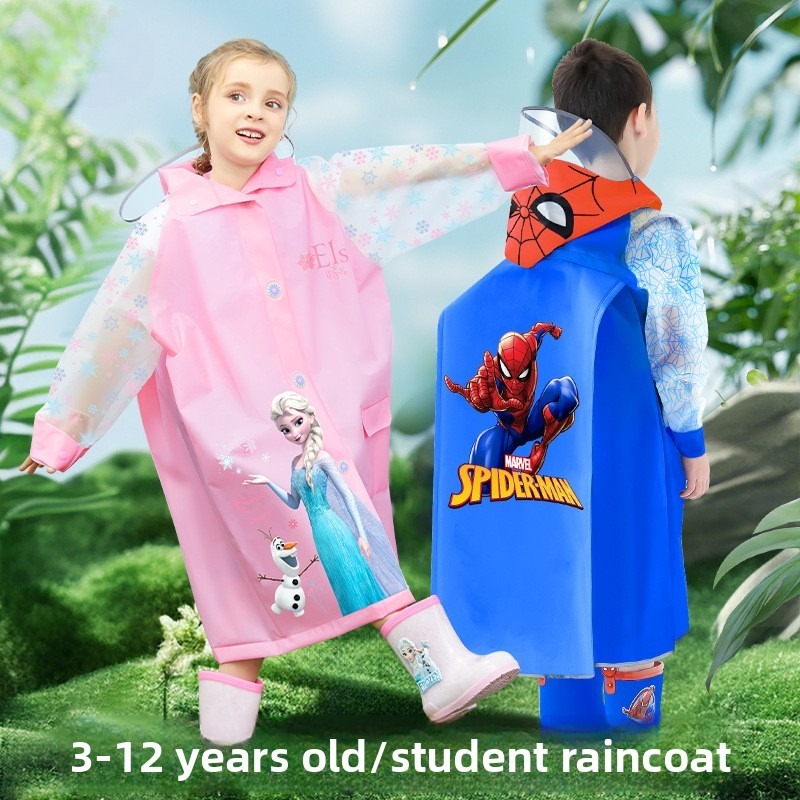 Kids Kapote EVA Raincoat Boys Girls Cartoon Raincoat Full Body ...