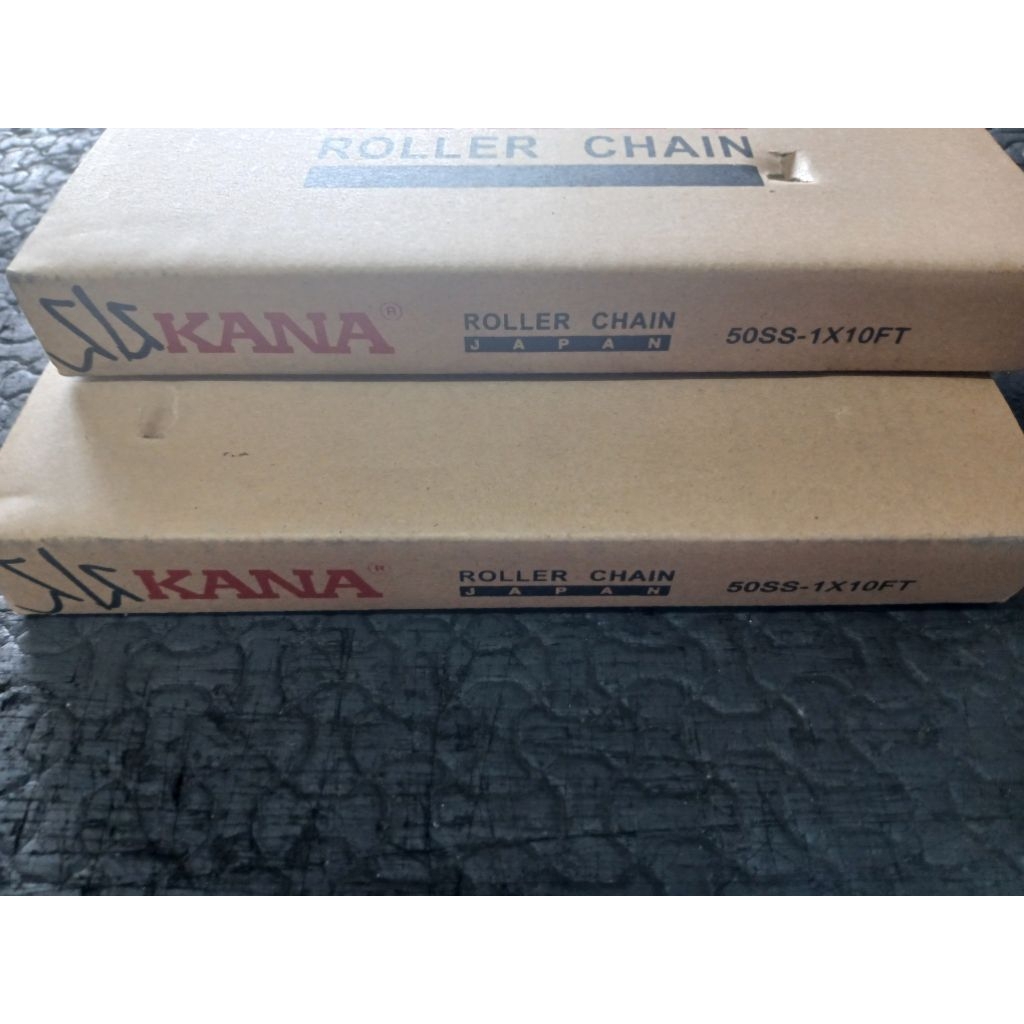 GENUINE KANA brand Stainless Steel ANSI Roller Chain 50SS 50 SS 50-1R ...