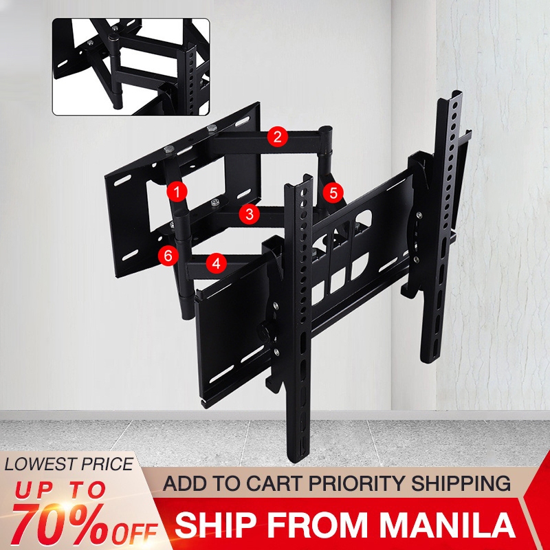 Heavy-Duty Universal TV Mount - 360° Swivel, Adjustable Height, Fits 26 ...