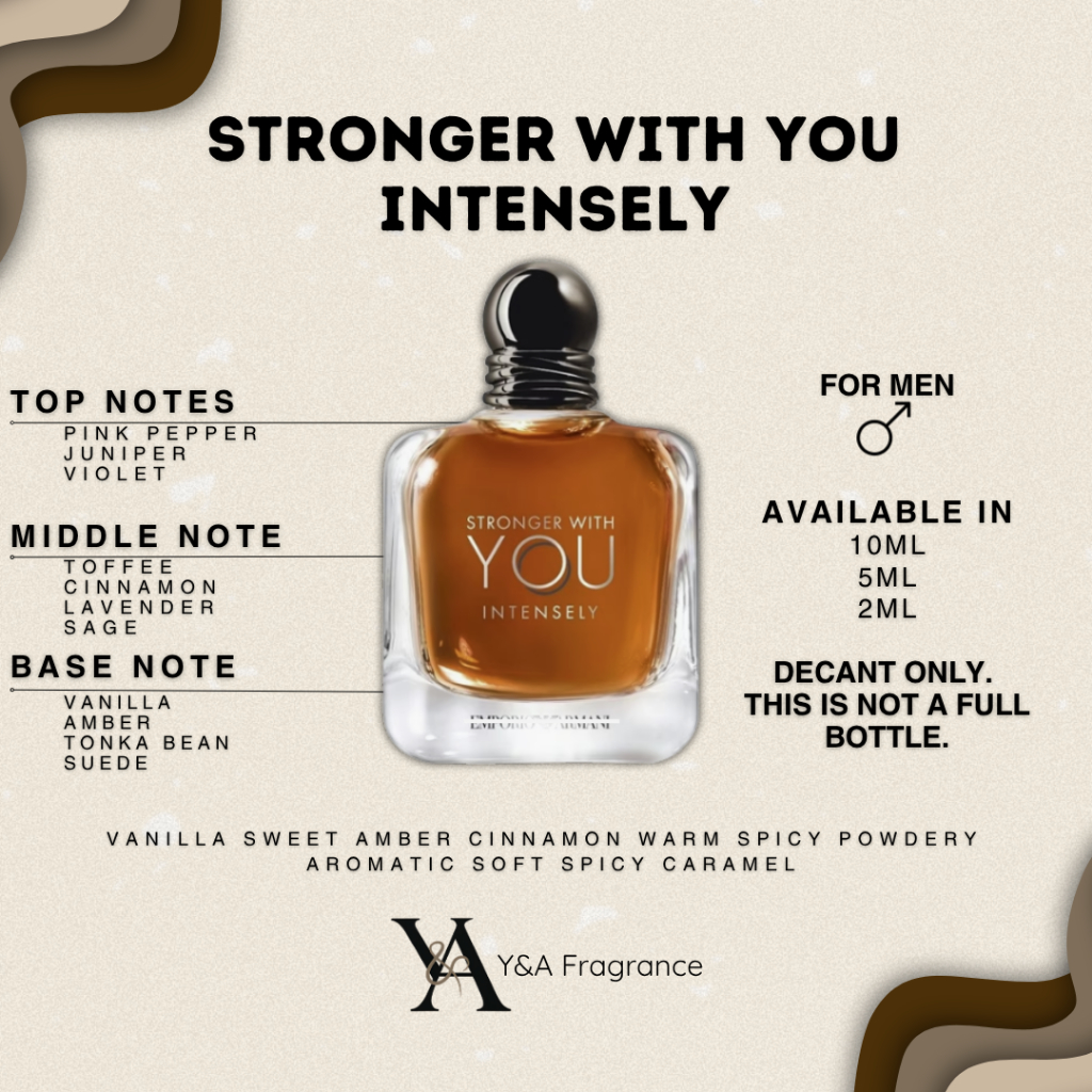 (DECANT) SWYI - Stronger With You Intensely (2ml, 5ml, 10ml) | Shopee ...