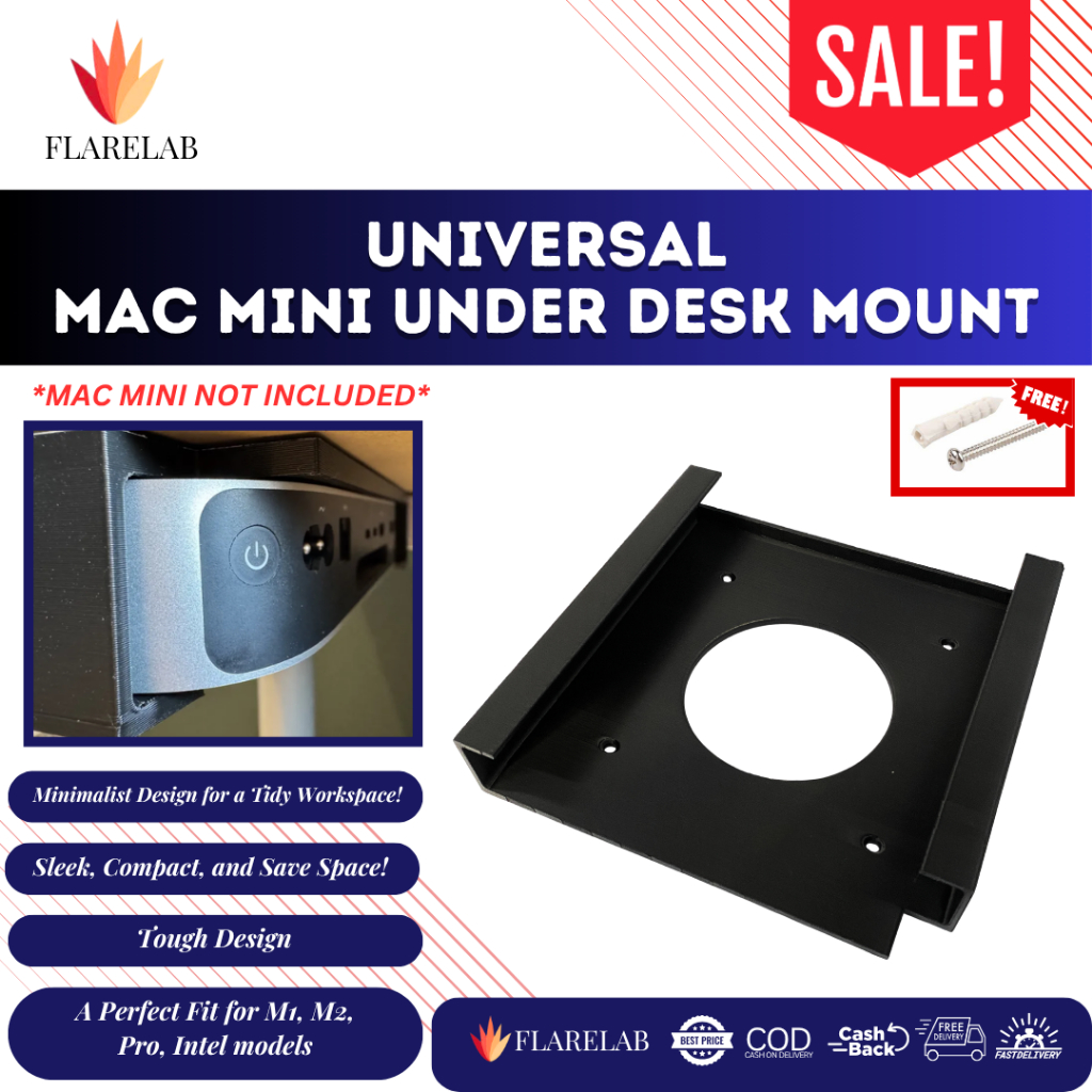 Universal Mac Mini Under Desk Mount | Shopee Philippines