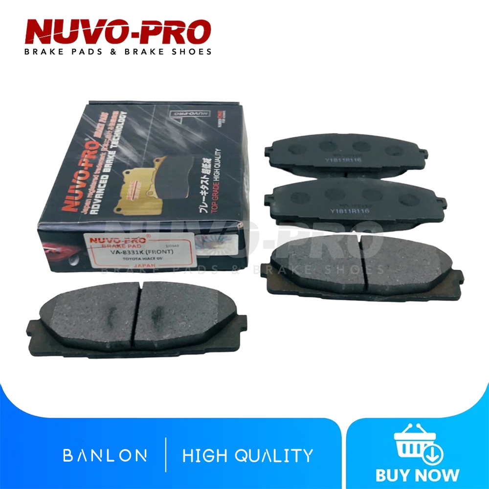 Nuvo-Pro Front Brake Pad Toyota Hiace 2005 / Grandia 2008 VA-8331K 1 ...