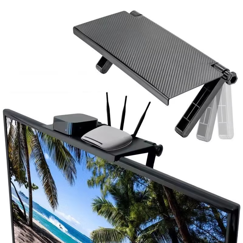 TV Screen Top Storage Shelf Adjustable Computer Monitor Desktop Screen ...