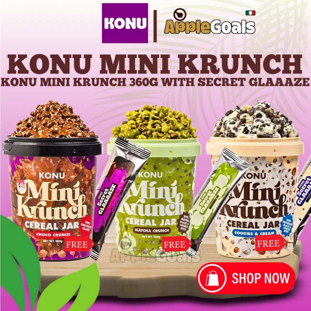 KONU MINI KRUNCH 360GRAMS WITH SECRET GLAZE EXTRA SAUCE Matcha Cookies ...
