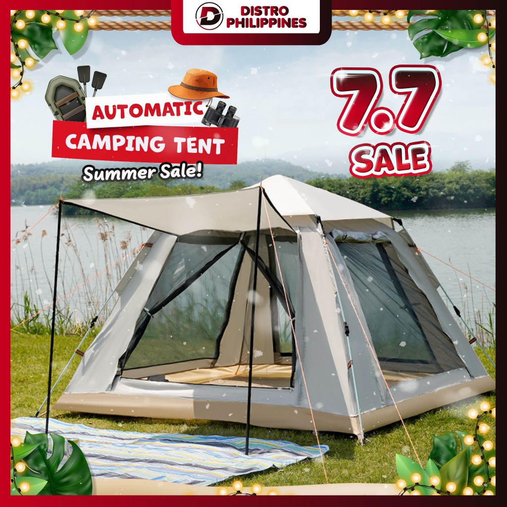 Automatic Folding Camping Tent Semi Waterproof Outdoor Tent with UV ...