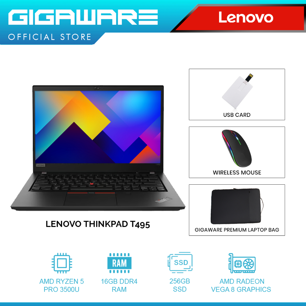 Lenovo Thinkpad T495 14" FHD (1920x1080), AMD Ryzen 5 PRO 3500U 16 GB ...