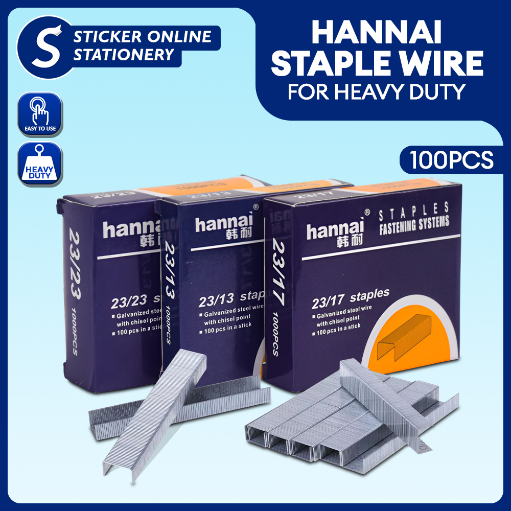Staple Wires For Heavy Duty Staplers 1000pcs/box 23/13, 23/17, 23/23 ...