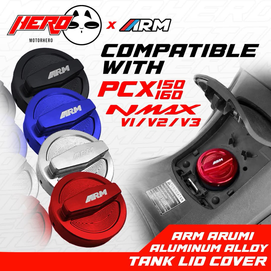 Arm Gas Tank Cap Cover V2 Aluminum Full CNC Arumi Universal With ...