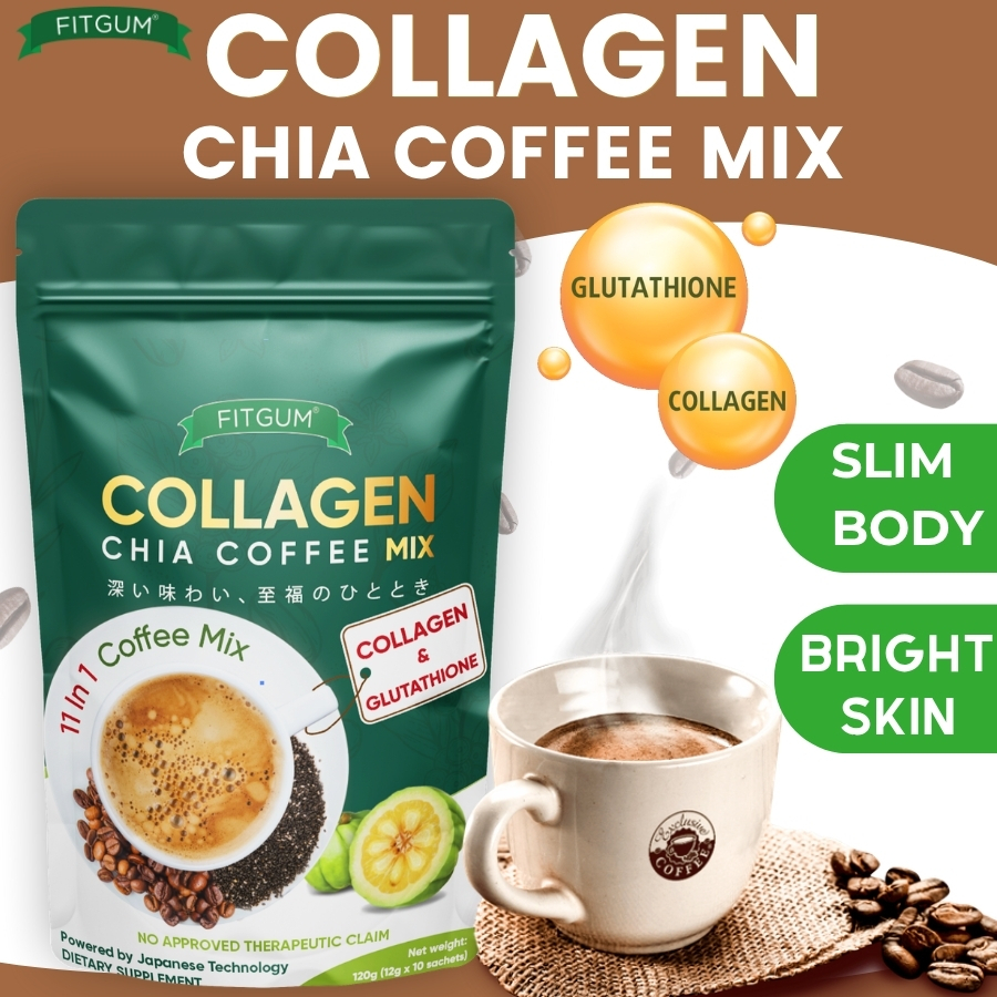 FITGUM Chia Coffee Collagen With 11 in 1 Coffee Slimming Weight Loss ...