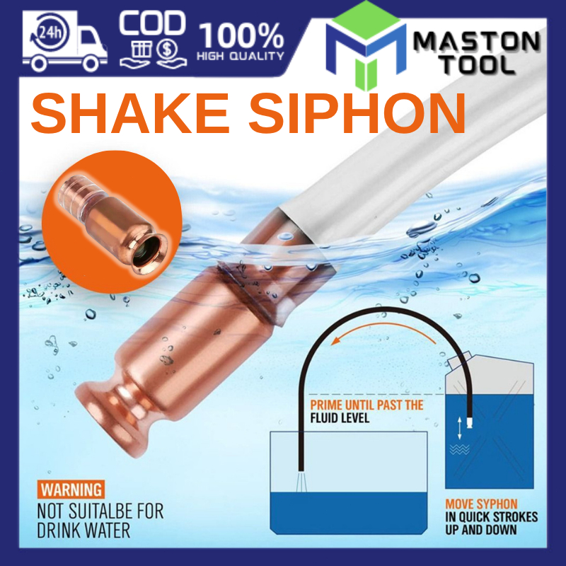 Red Copper Siphon Filler Pipe Manual Pumping Oil Pipe Fittings Siphon ...