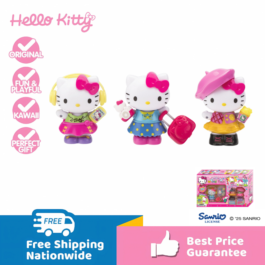 Sanrio - Original Hello Kitty World Tour Mix & Match Dress Up with 3 ...
