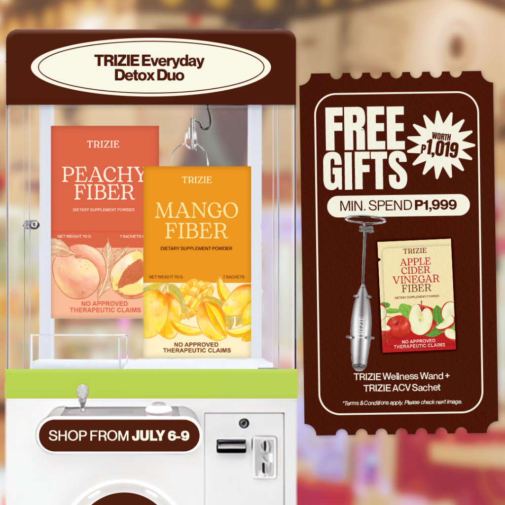TRIZIE Everyay Fiber Starter Pack (Mango 3 + Peachy 3) | Shopee Philippines