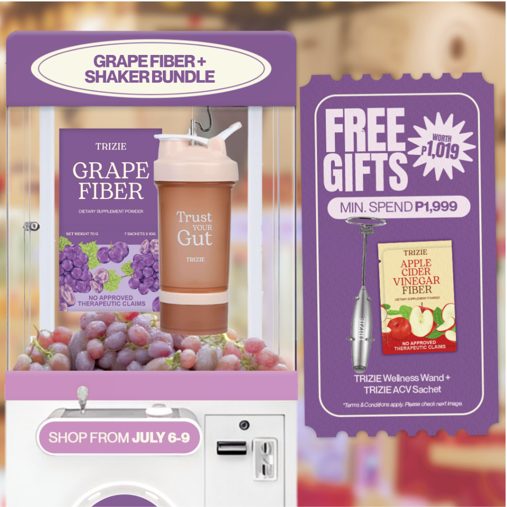 NEW TRIZIE Grape Fiber (10g per sachet) and Shaker Bundle [3-day and 7 ...