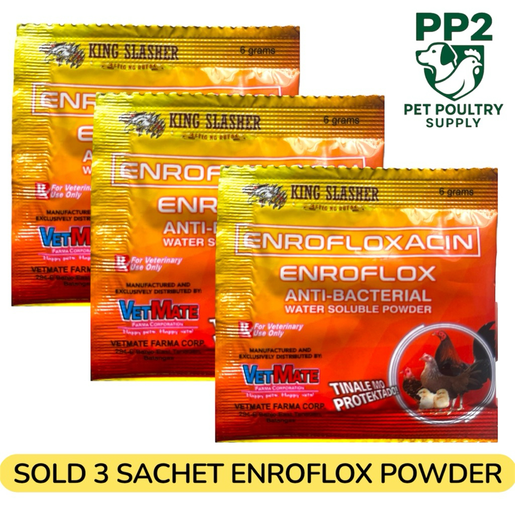 (SOLD 3 SACHET) KING SLASHER ENROFLOX WATER SOLUBLE POWDER | Shopee ...