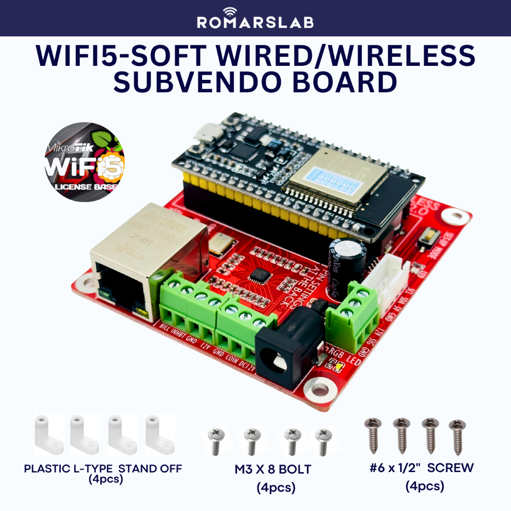 Romarslab Denz WiFi5soft Sub-Vendo custom board (wired / wireless ...