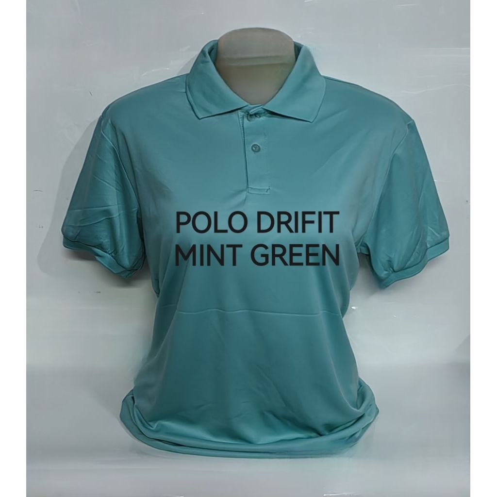POLO MINT GREEN PLAIN AND WITH LINING DRIFIT PLAIN UNISEX | Shopee ...
