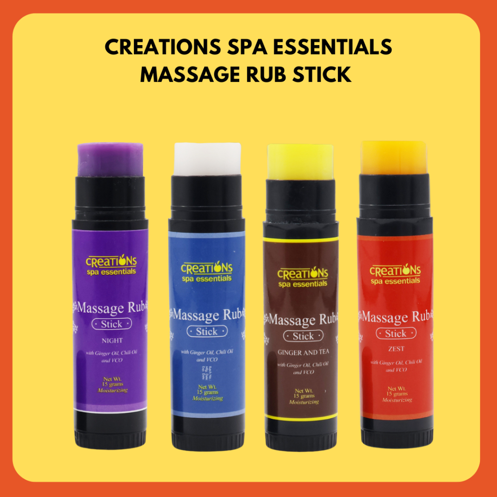 CREATIONS SPA ESSENTIALS 15g MASSAGE RUB STICK | Shopee Philippines