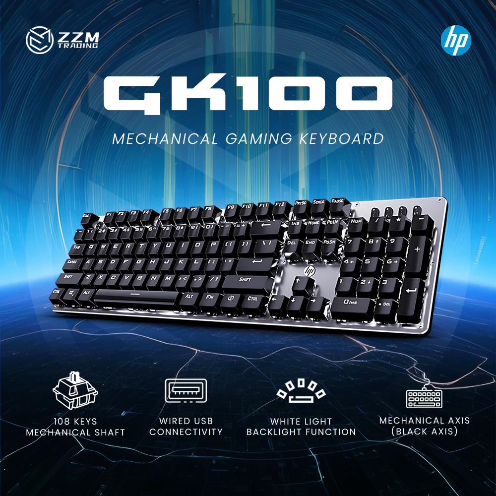 HP Mechanical Gaming Keyboard GK100 | Shopee Philippines