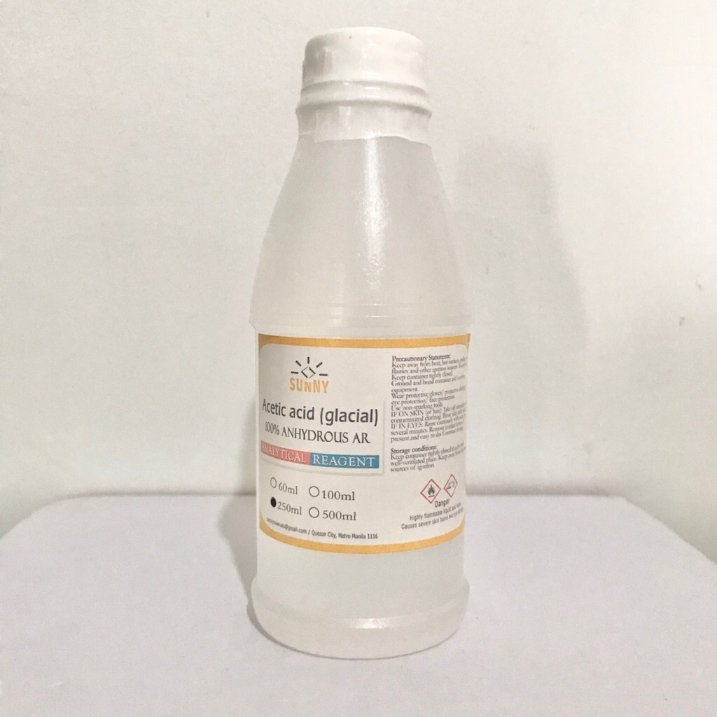 Acetic Acid Glacial 100% Anhydrous AR Lab Grade | Shopee Philippines