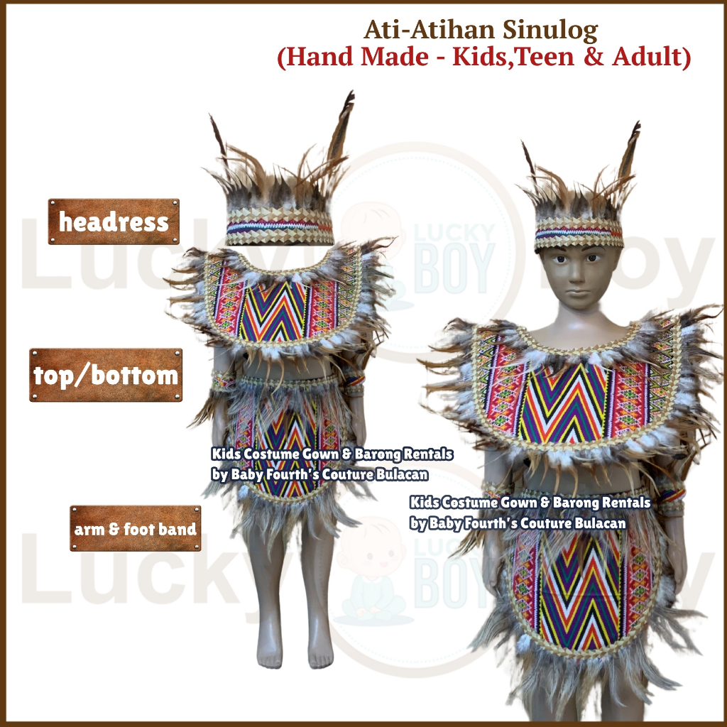 Filipino Festival Costume – Ati-Atihan / Sinulog Style for Kids and ...