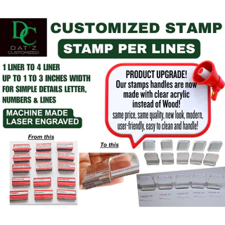 Shop customized stamp for Sale on Shopee Philippines