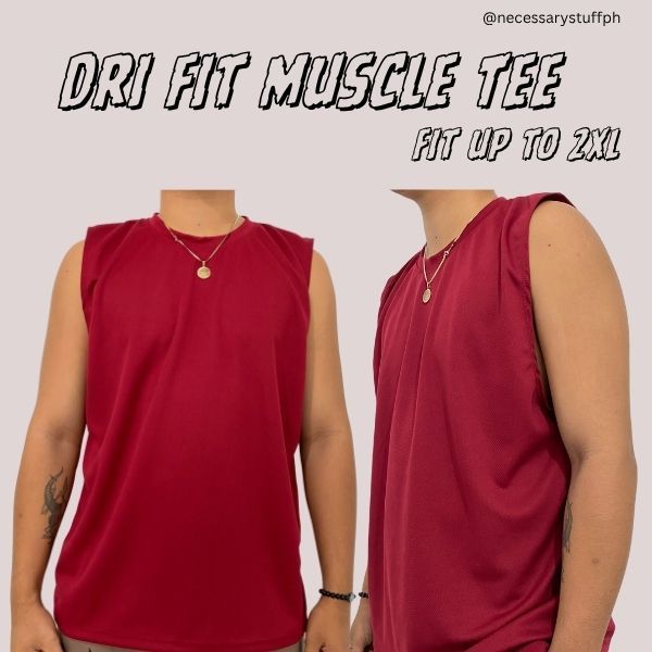 Necessary Plus Size Dri-fit Muscle Tee Plain Tank Top - Sports Wear ...