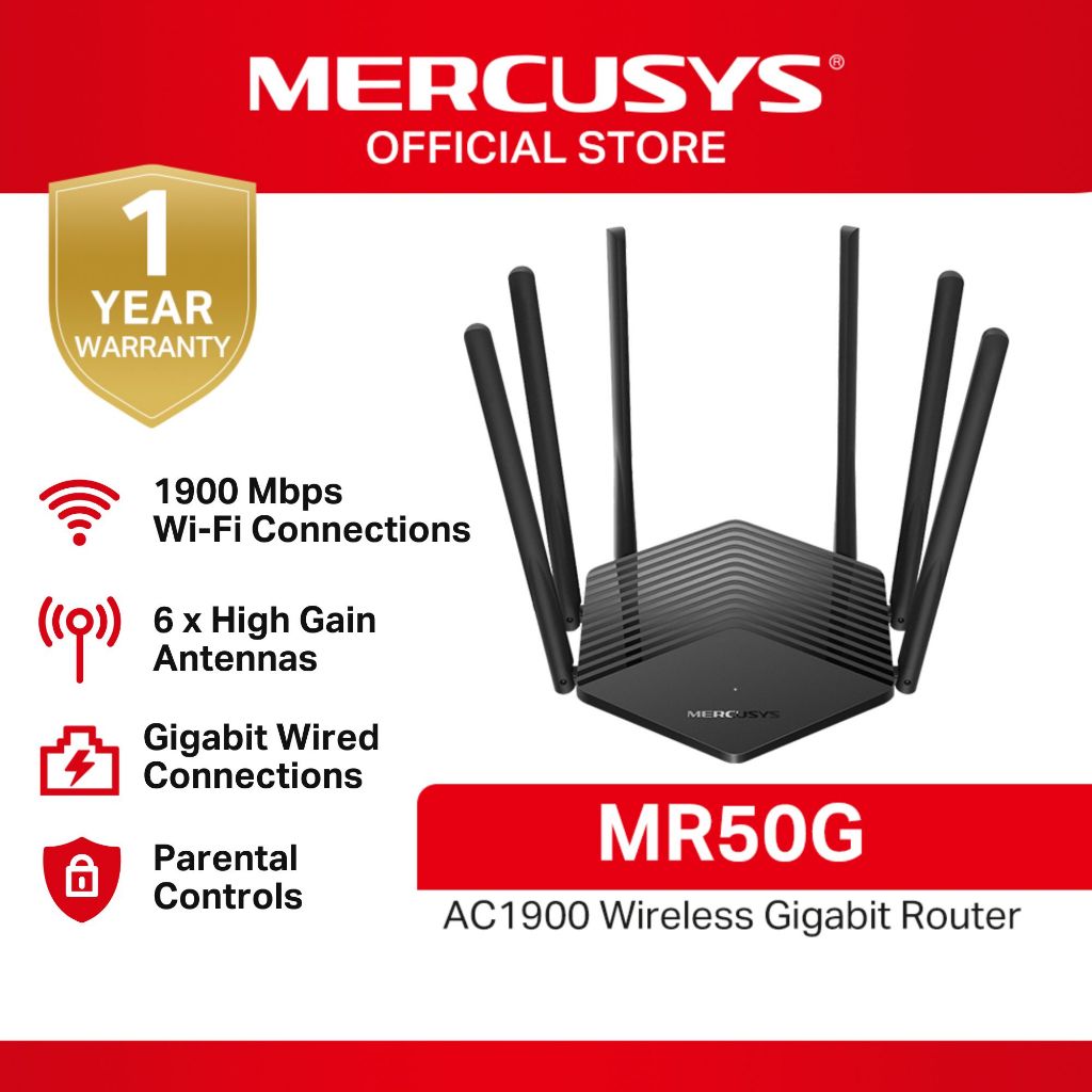 Mercusys Official | MR50G | AC1900 | Home | Office | Dual-Band ...